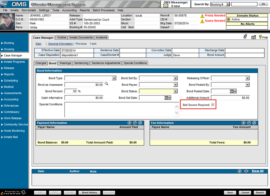 Code Table Charge Code 4760
