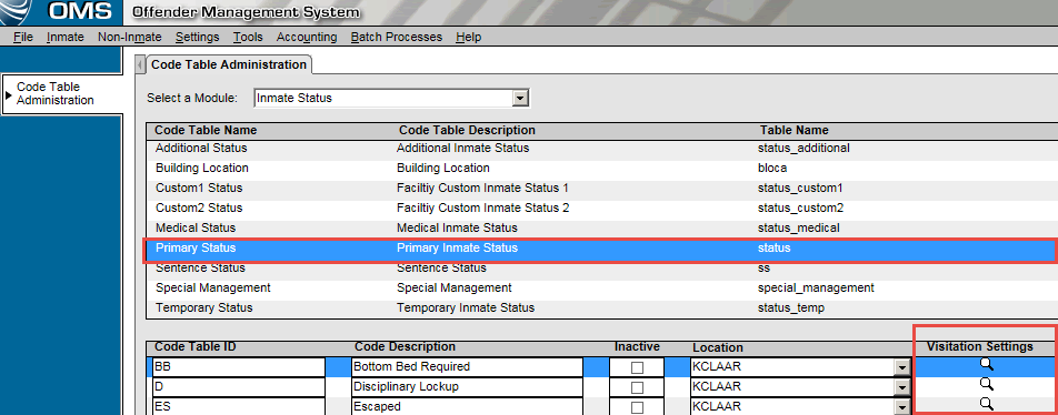 Setting Visit Limitations